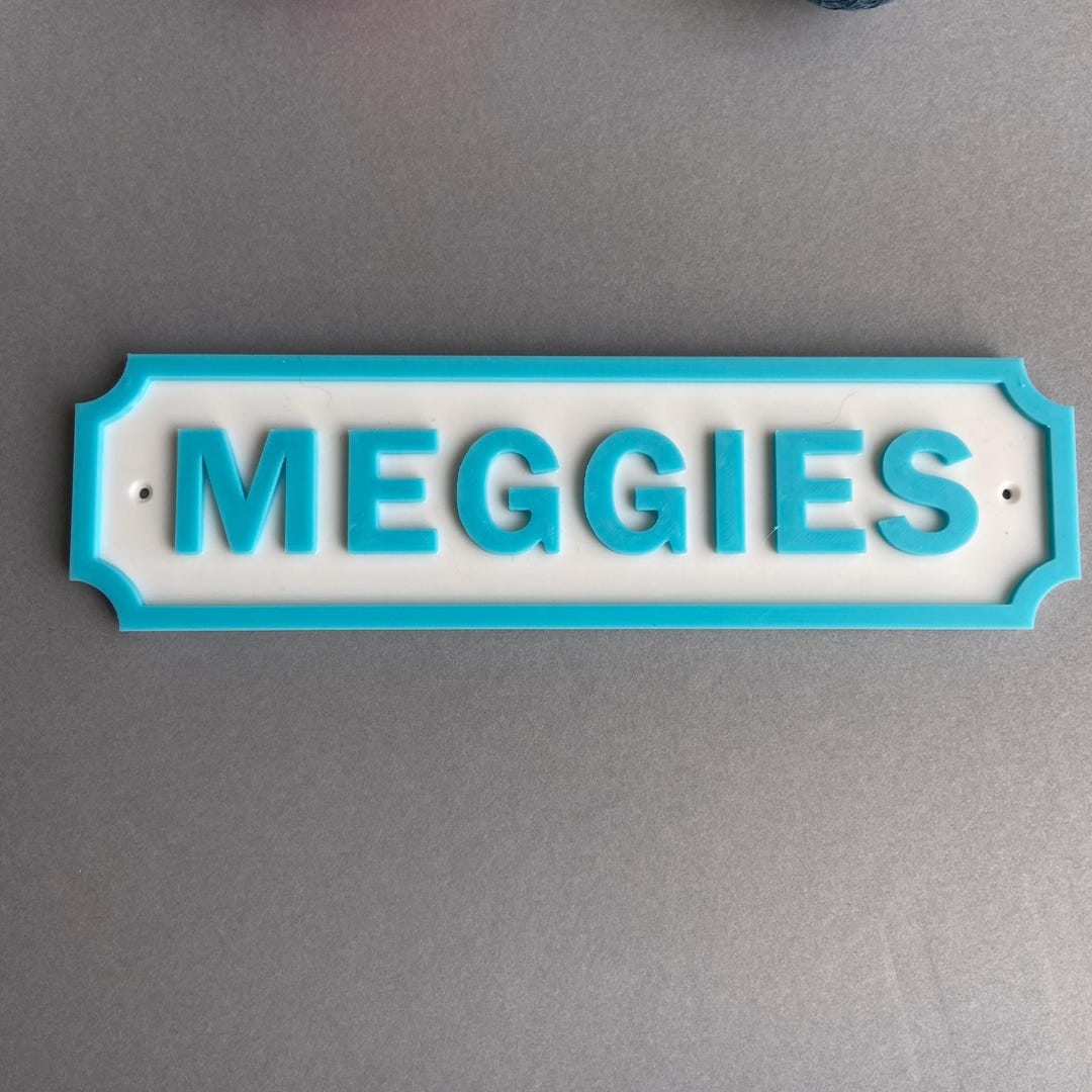 Meggies Sign 3D Printed Cleethorpes Plaque Coastal Home Decor Nautical ...