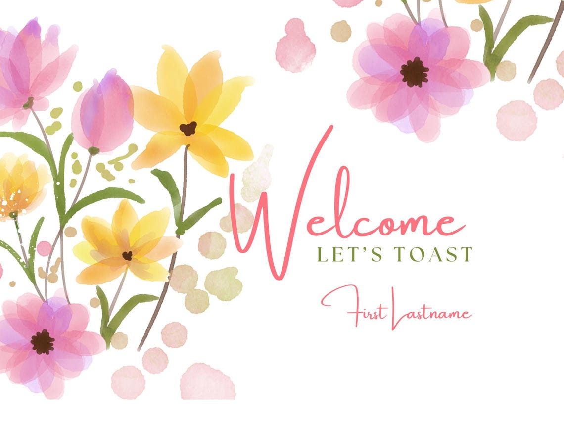 Welcome Sign Editable Template - Etsy