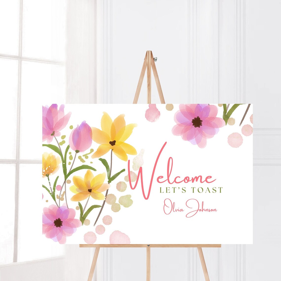 Welcome Sign Editable Template - Etsy