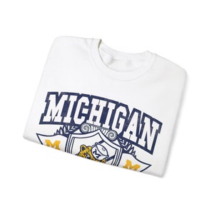 Vintage Michigan Wolverine Crewneck Sweater - Etsy