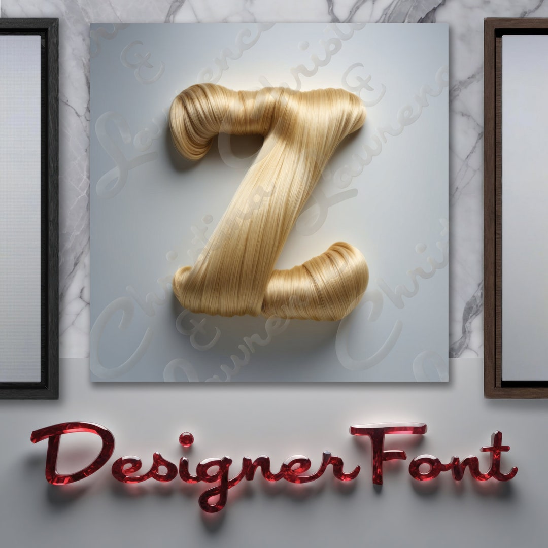 Letter z Home and Office Décor Designer Font Blonde - Etsy