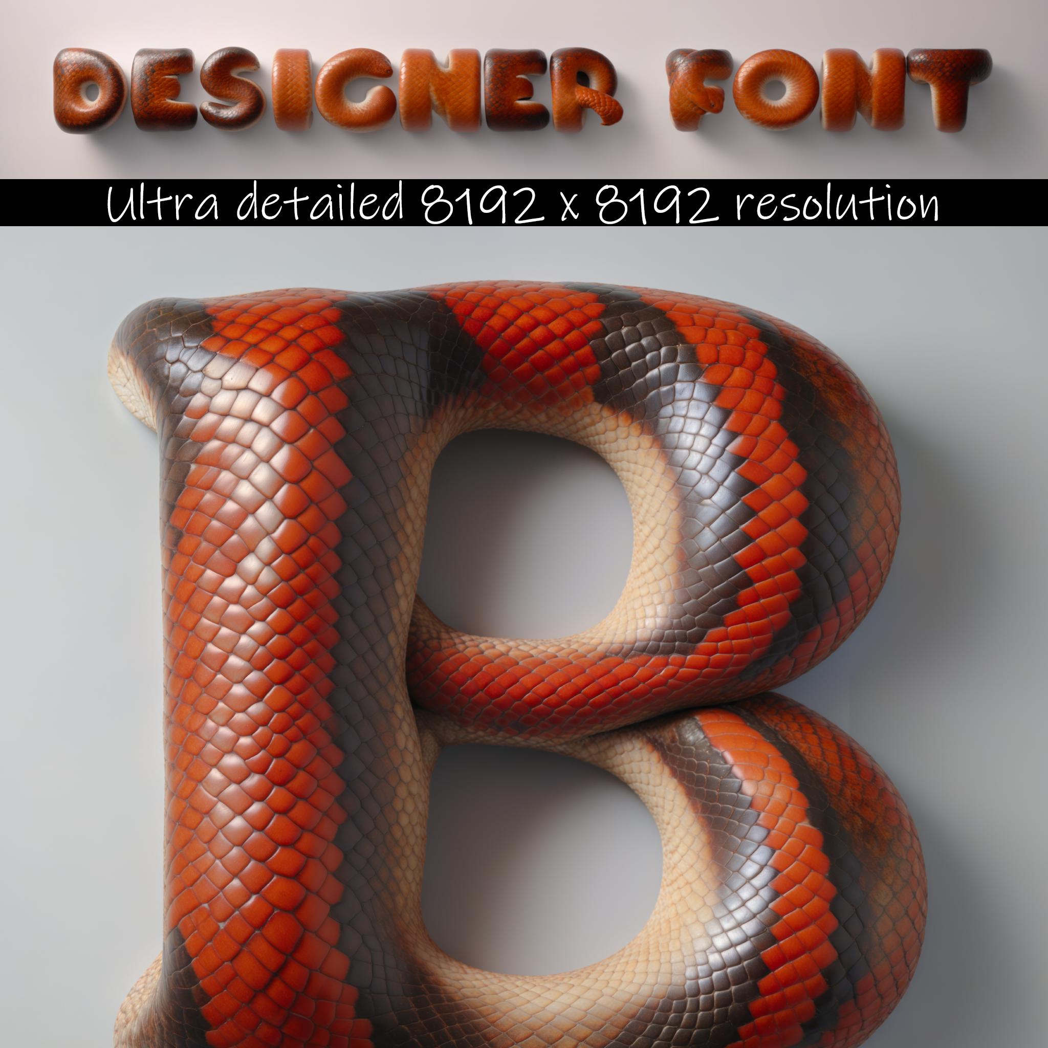 Reptile Collection - Snake Variation 1 - Complete 38+ Alpha-numeric ...