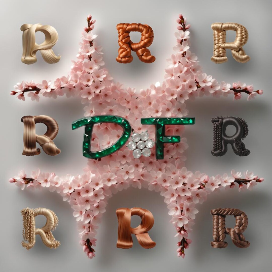 Letter R - the Hair Collection - 12+ Variations - Designer Font, Next ...
