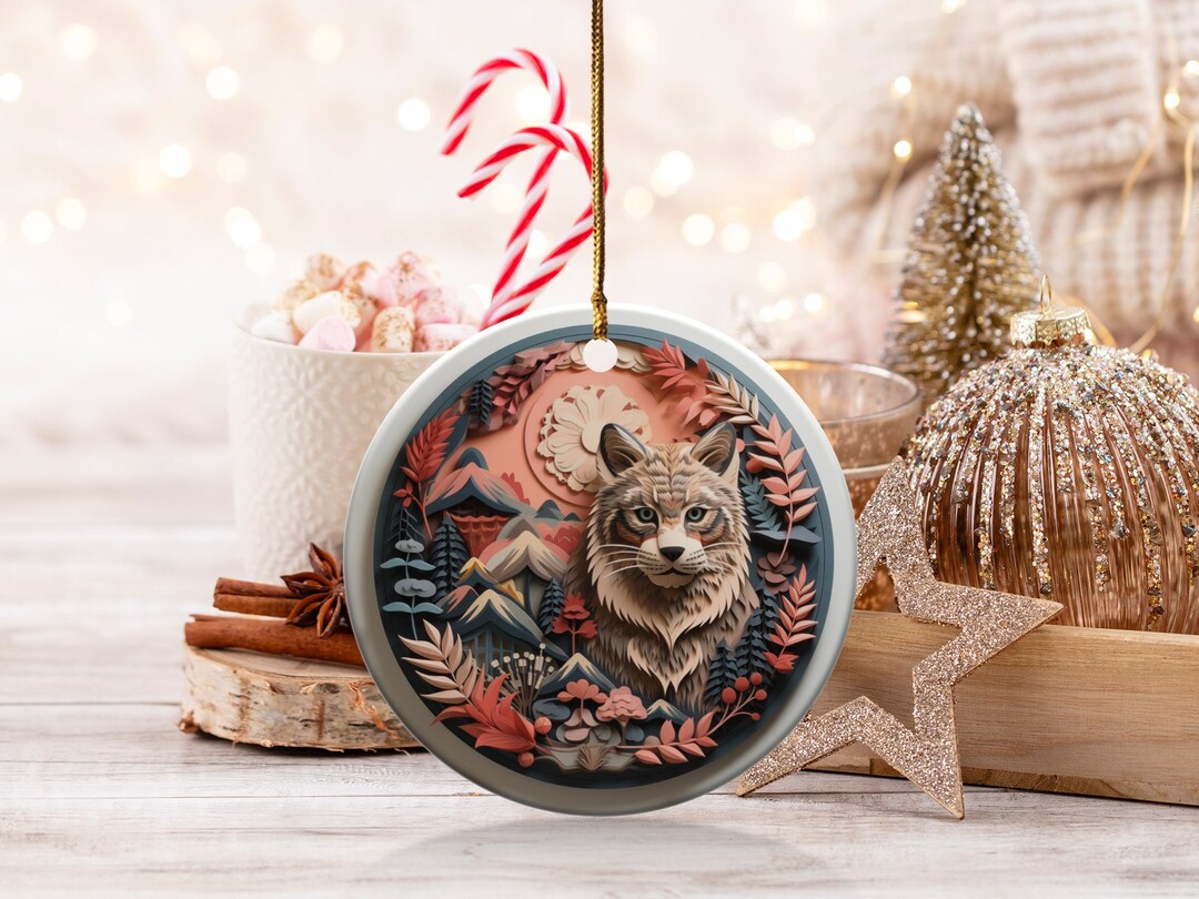 Bobcat Country Ornament Western Christmas Ornament Bobcat Ornaments ...
