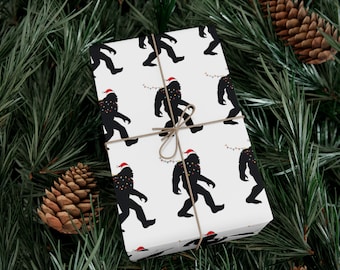 Sasquatch, Bigfoot, Big Foot, Wrapping Paper for Gifts, Holidays ...