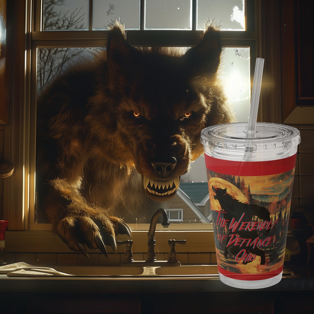 Dogman Lore Tumbler: Werewolf of Defiance, Ohio - 16oz Insulated Car ...