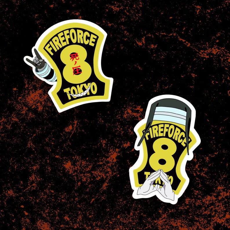 Fire Force Sticker Set 1 - Etsy