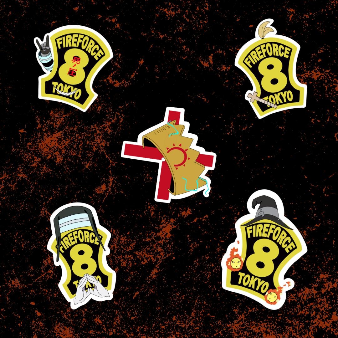 Fire Force Sticker Set 1 - Etsy
