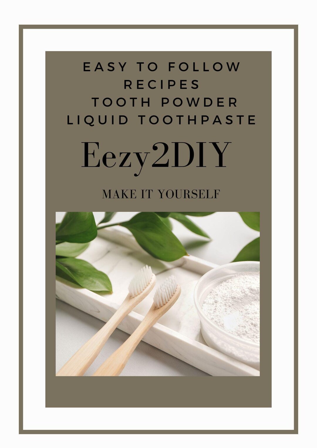 DIY Foaming Tooth Powder & Tooth Gel - Etsy