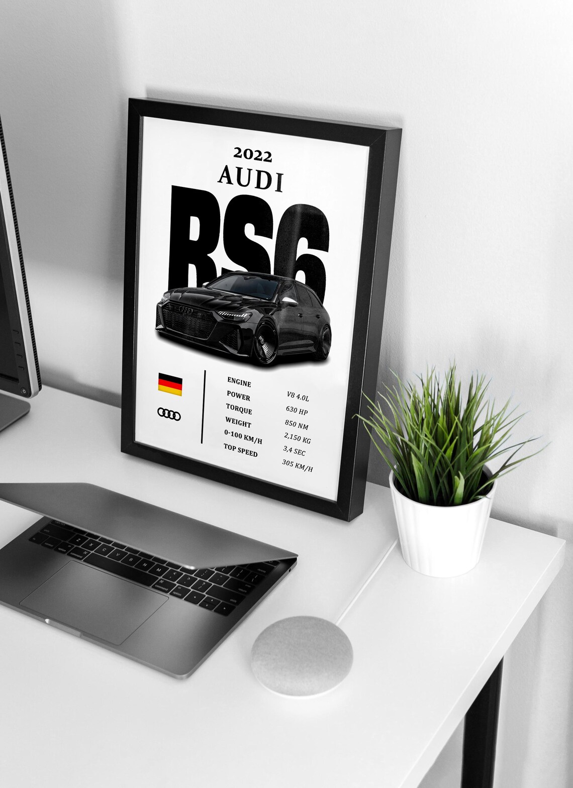 Audi RS6 Poster, RS6 Poster, Supercar Poster, Car Poster for Boy ...