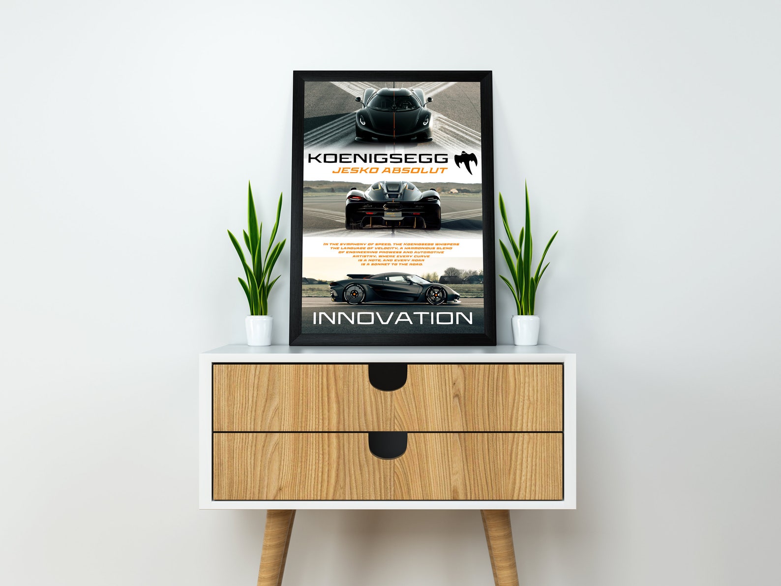 Koenigsegg Jesko Absolut Poster, Koenigsegg Jesko, Supercar Poster, Car ...