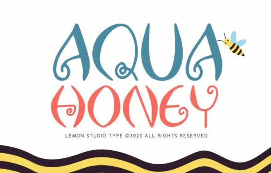 Aqua Honey Font, Thin Font, Cricut Fonts, Casual Font, Modern Font ...