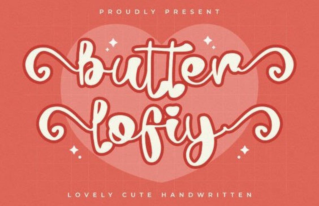Butter Lofiy Font, Simple Font, Cricut Fonts, Casual Font, Modern Font ...