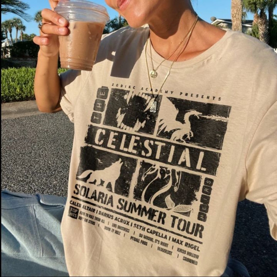 Celestial Heirs Band T-shirt Zodiac Academy Sweatshirt Darius Acrux ...