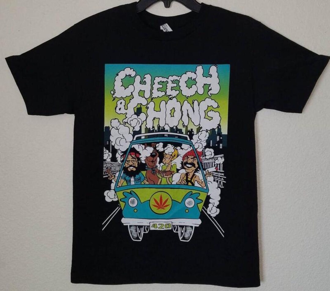 New Cheech & Chong W Scooby Doo and Shaggy Unisex Silkscreen T-shirt ...