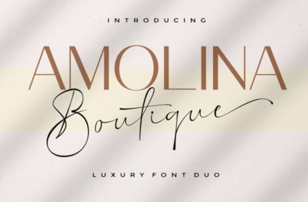 Amolina Boutique Font, Script Font, Beautiful Font, Vintage Font, Retro Font, Calligraphy Font ...
