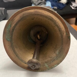Vintage Brass Bell With Leather Strap – Steampunk, Colonial, Antique ...