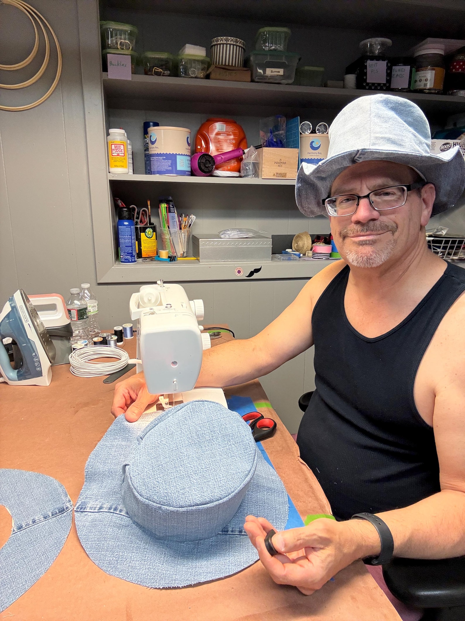 Printable Hat Sewing Pattern PDF, Digital Download, Western Bucket Hat ...