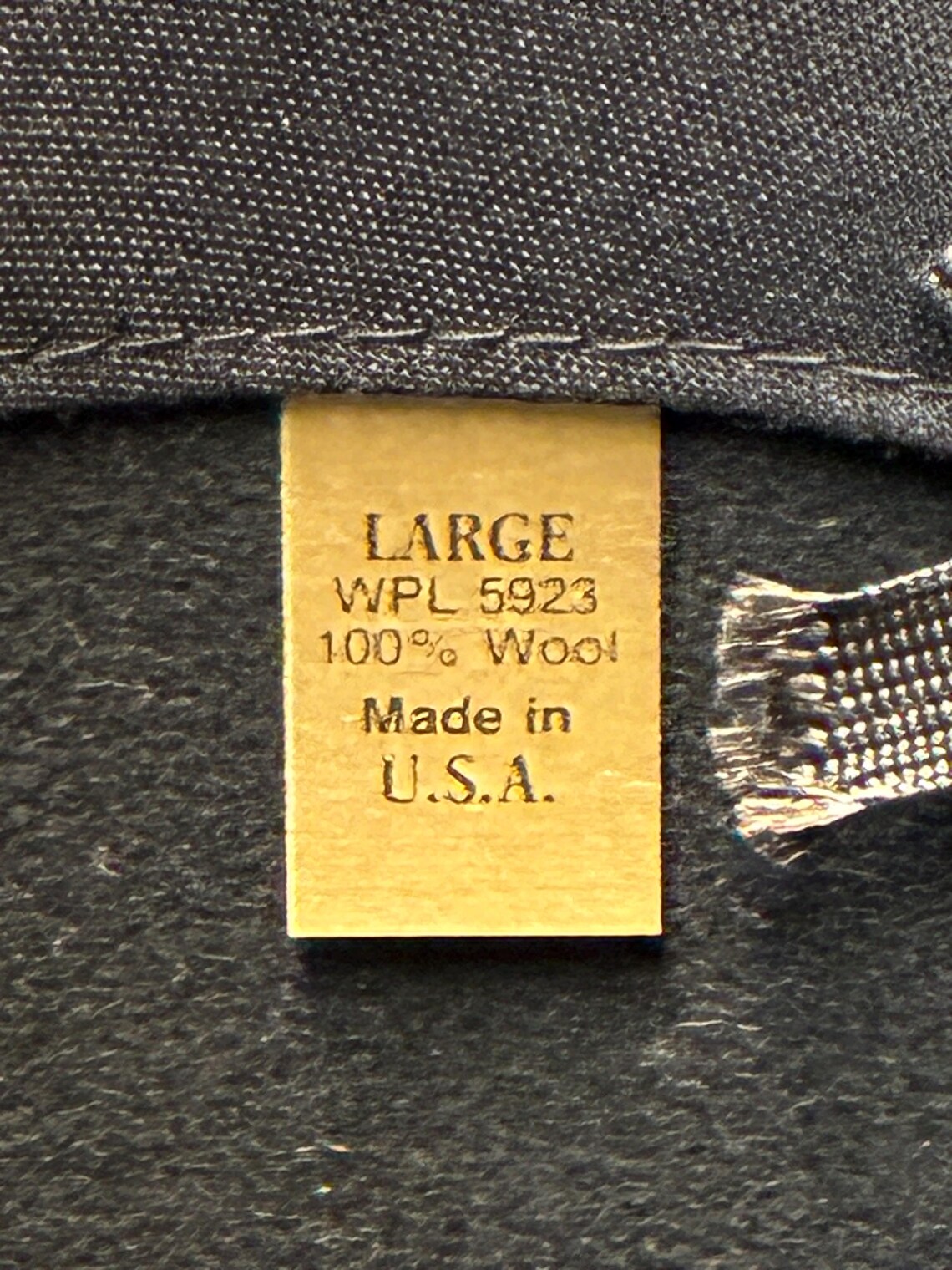 Vintage 100% Wool Felt Fedora | Wide Brim Hat Made in USA | WPL 5923 ...