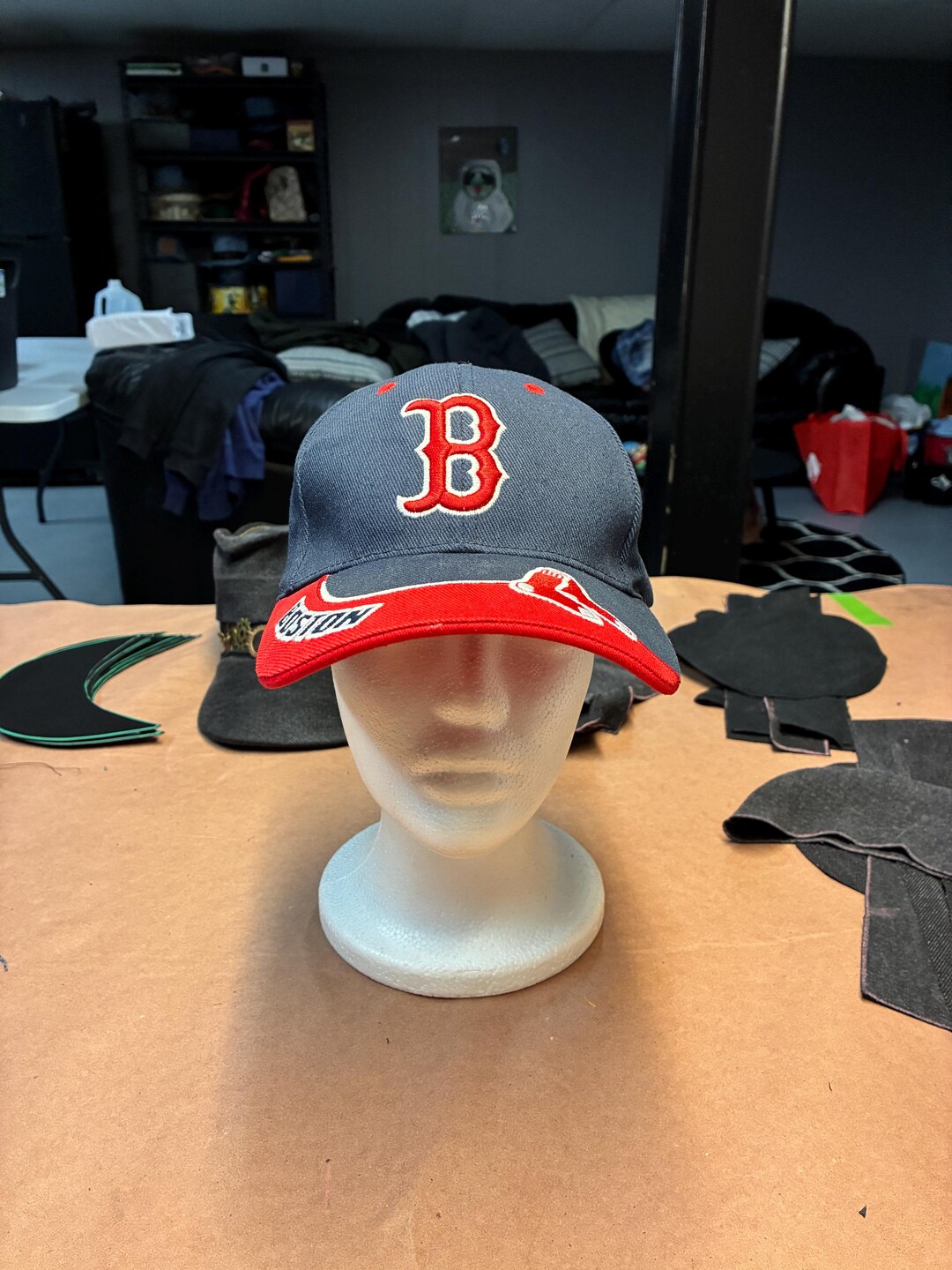 Boston Red Sox Nike Hat – MLB Genuine Merchandise Cap – Navy & Red “B ...