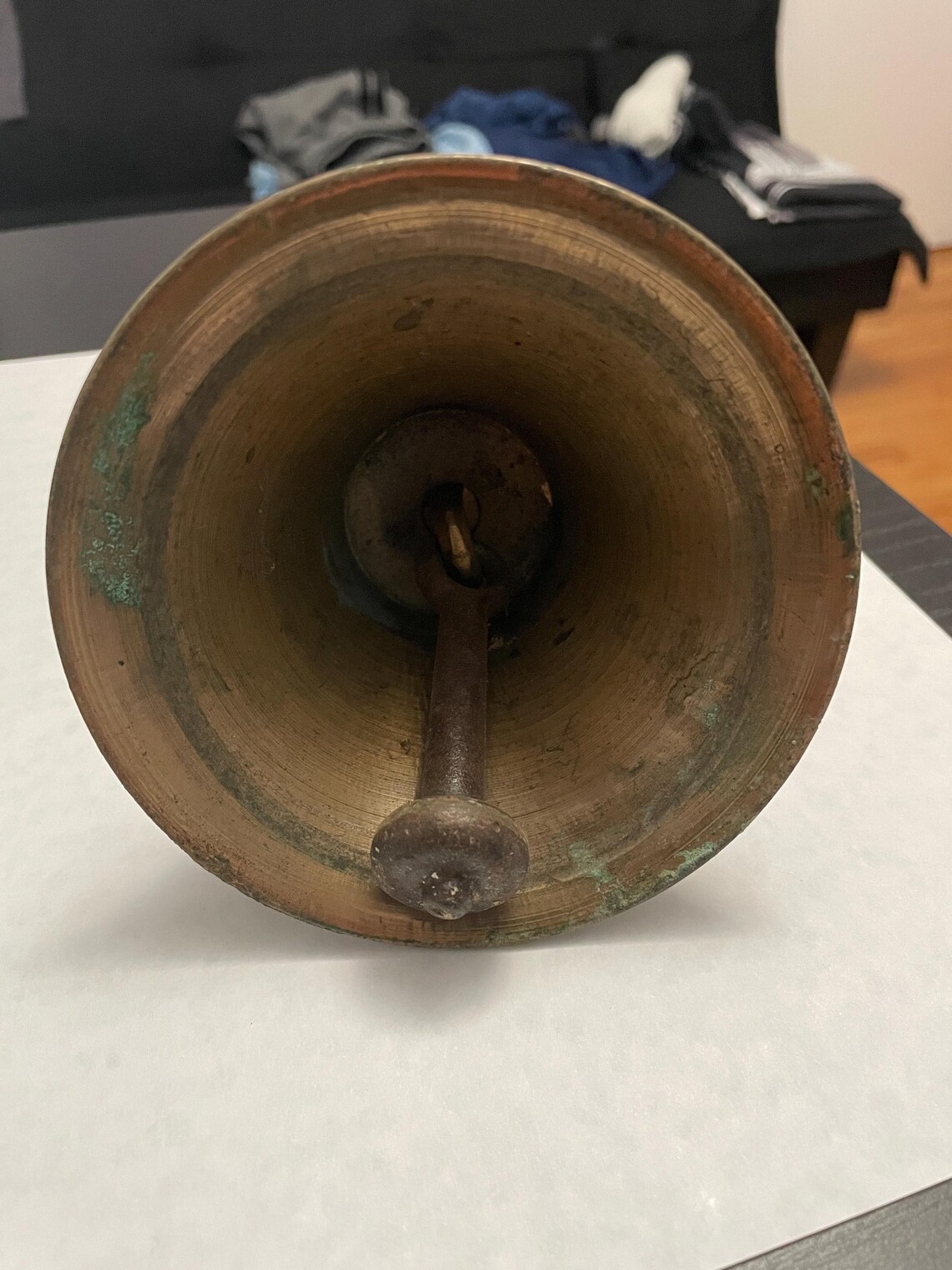 Vintage Brass Bell With Leather Strap – Steampunk, Colonial, Antique ...