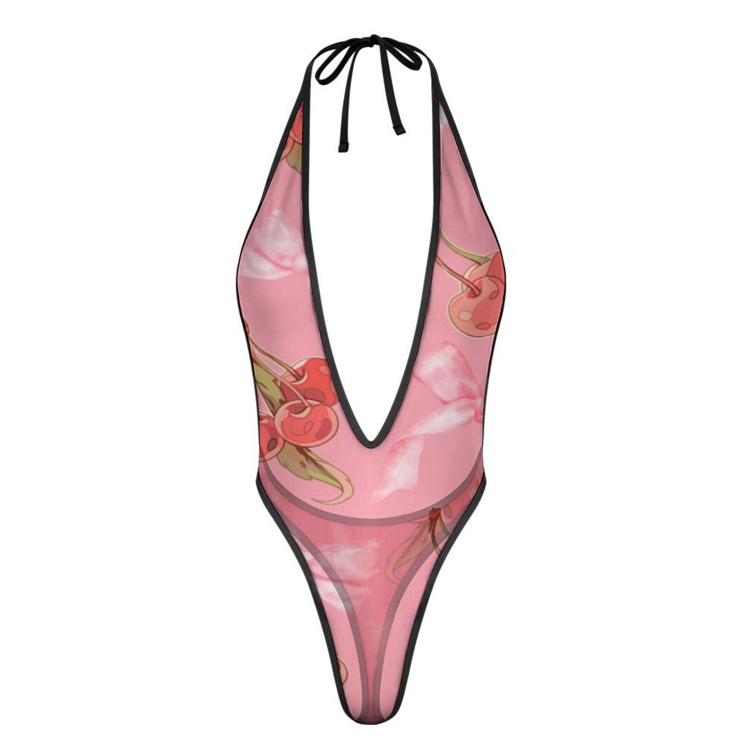 Coquette Women's See Through One Piece Bikini Thong – Sheer Mesh ...