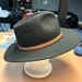 Vintage 100% Wool Felt Fedora | Wide Brim Hat Made in USA | WPL 5923 ...