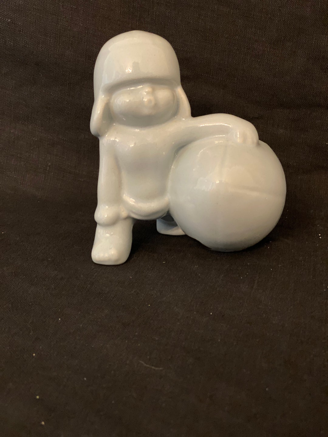 Haeger Little Boy With Football Planter - Etsy