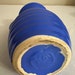 Blue Original Nelson Mccoy Double Handle Vase Ribbed Stamped Bottom ...