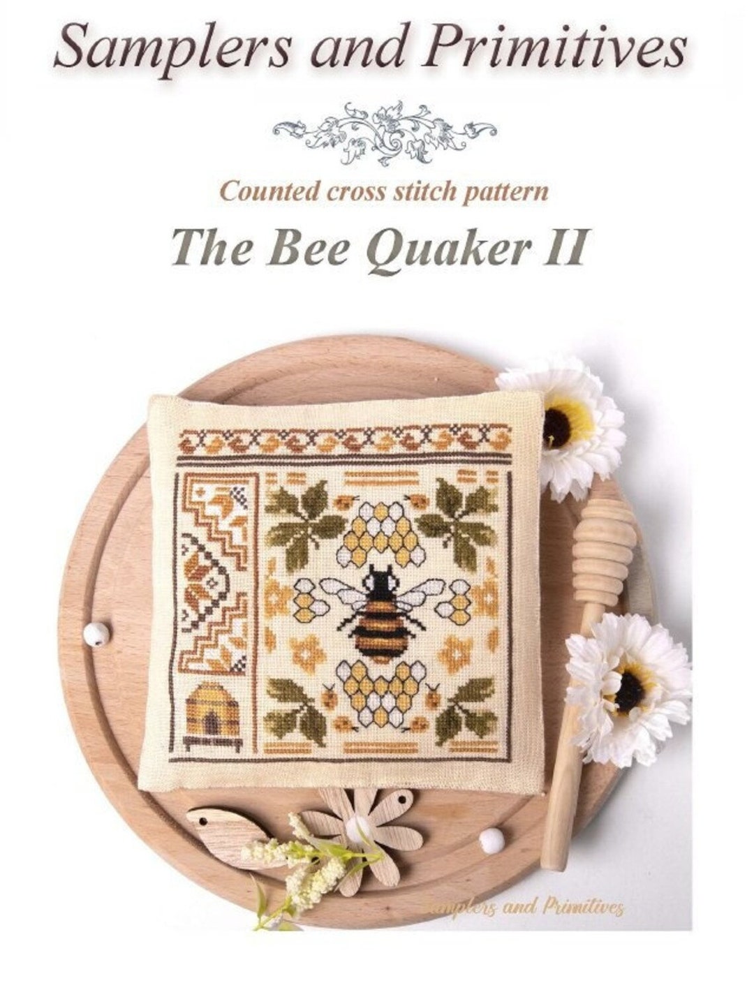 The Bee Quaker II by Samplers and Primitives - Paper Pattern - Etsy