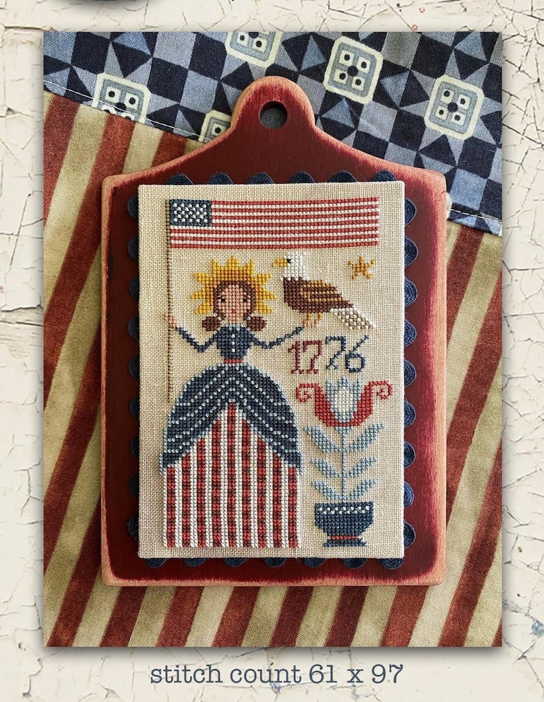 Miss Liberty by Teresa Kogut - Cross Stitch Paper Pattern - Etsy