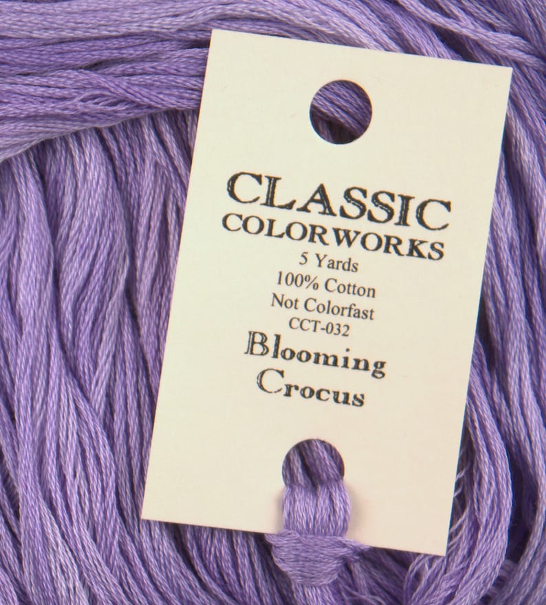 Blooming Crocus Classic Colorworks Cotton Floss - Etsy