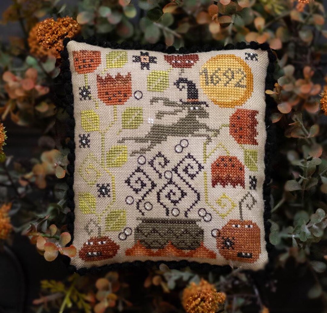 Salem Mini Moon by Plum Street Samplers - Cross Stitch Paper Pattern - Etsy