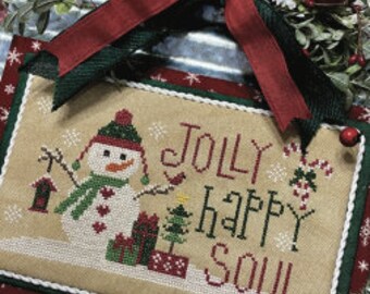 Jolly Happy Soul Cross Stitch by Lindsey Weight of Primrose Cottage ...