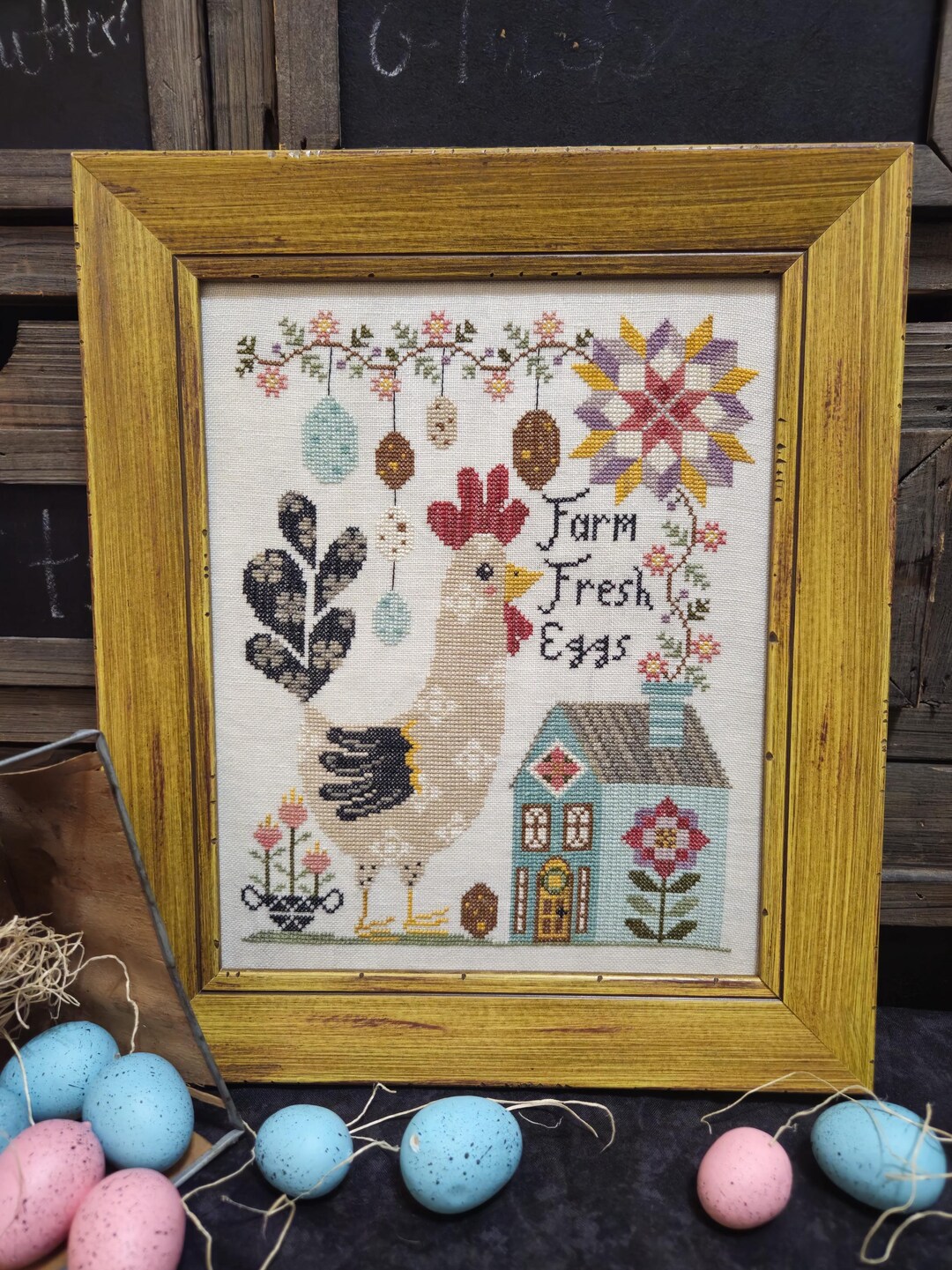 Rudy Rooster by Quaint Rose Needlearts - Cross Stitch Paper Pattern - Etsy