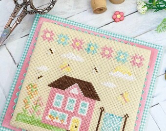 Spring House Cross Stitch by Lindsey Weight of Primrose Cottage ...