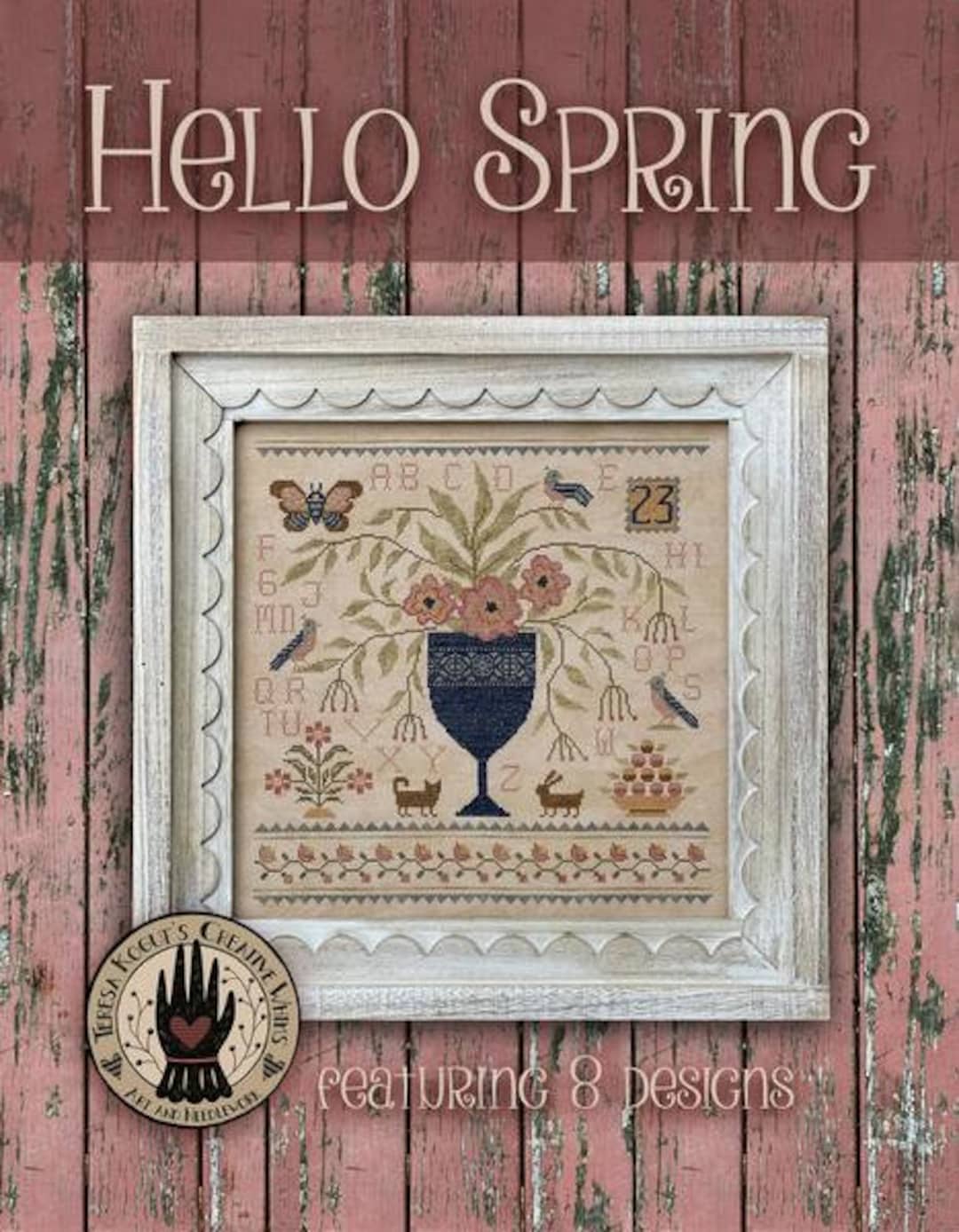 Hello Spring Booklet by Teresa Kogut - Book of Cross Stitch Paper ...