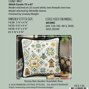 Honey Bee Basket by Primrose Cottage Stitches - Paper Pattern - Etsy