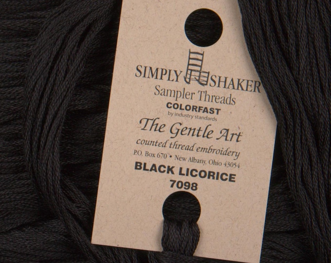 Black Licorice #7098 - the Gentle Art Simply Shaker Threads - Etsy