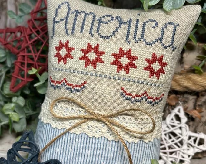 NEW! America by Crafty Bluebonnet Designs - Cross Stitch Paper Pattern ...