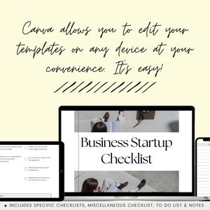 Business Startup Checklist Template, Small Business Startup, Business ...