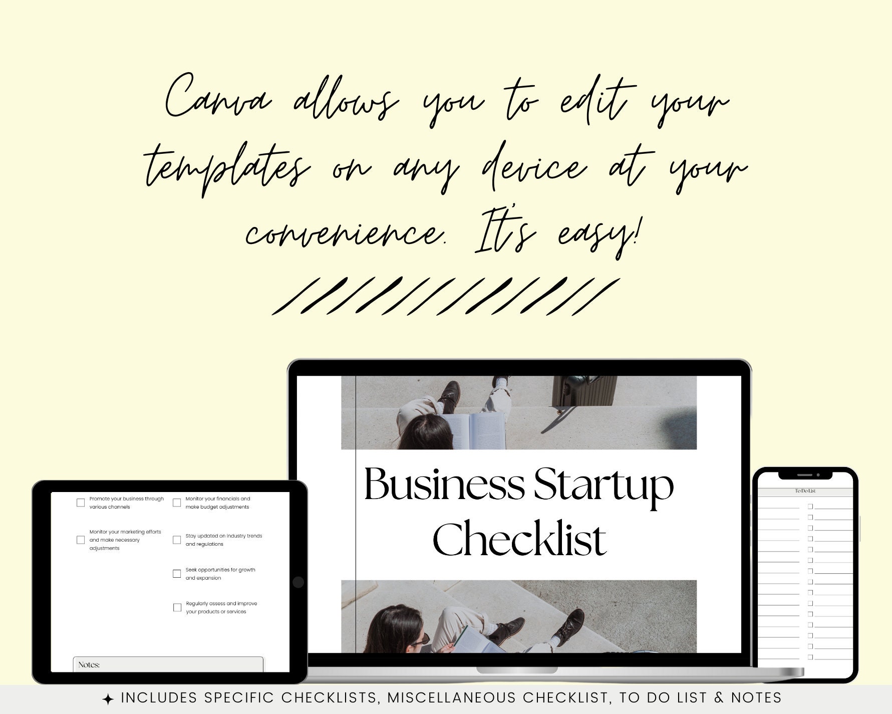 Business Startup Checklist Template, Small Business Startup, Business ...