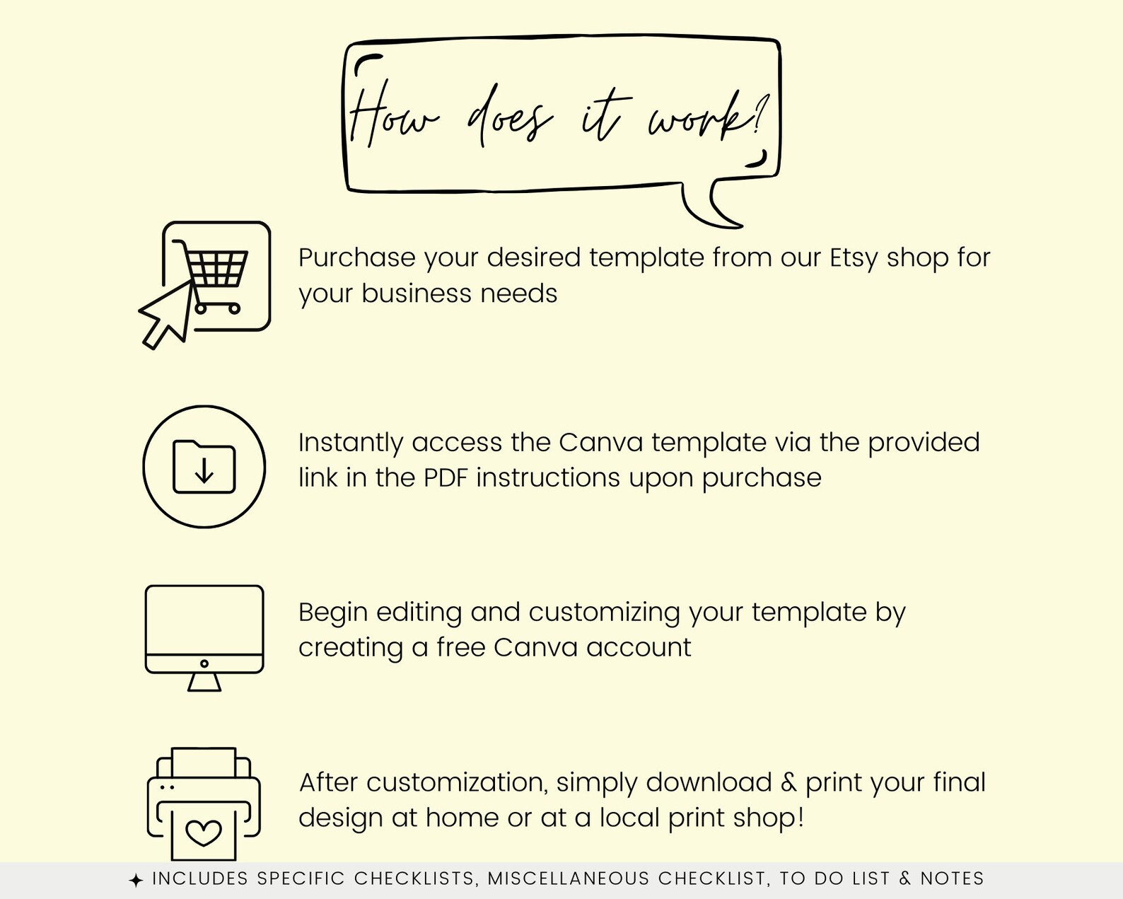 Business Startup Checklist Template, Small Business Startup, Business ...