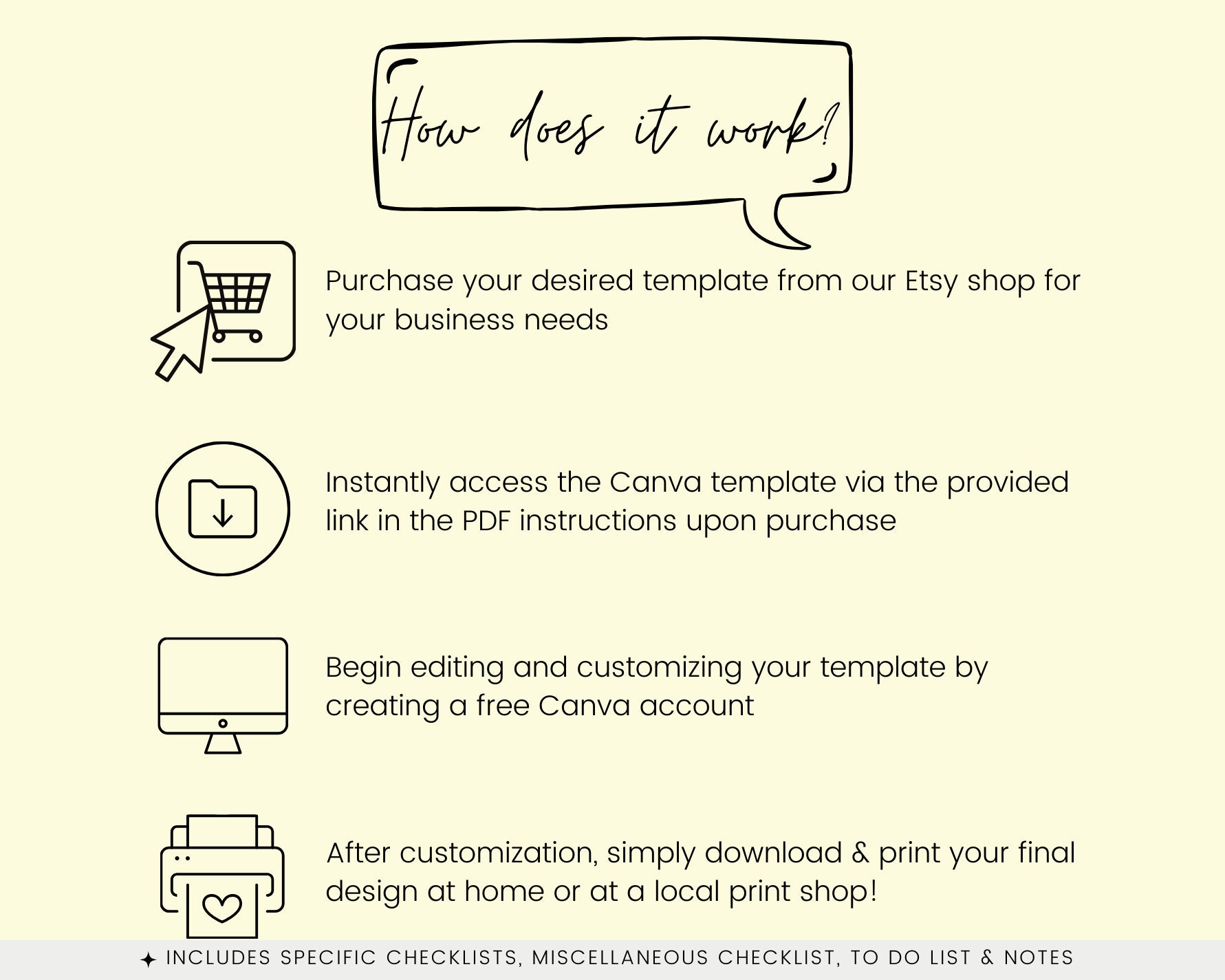 Business Startup Checklist Template, Small Business Startup, Business ...