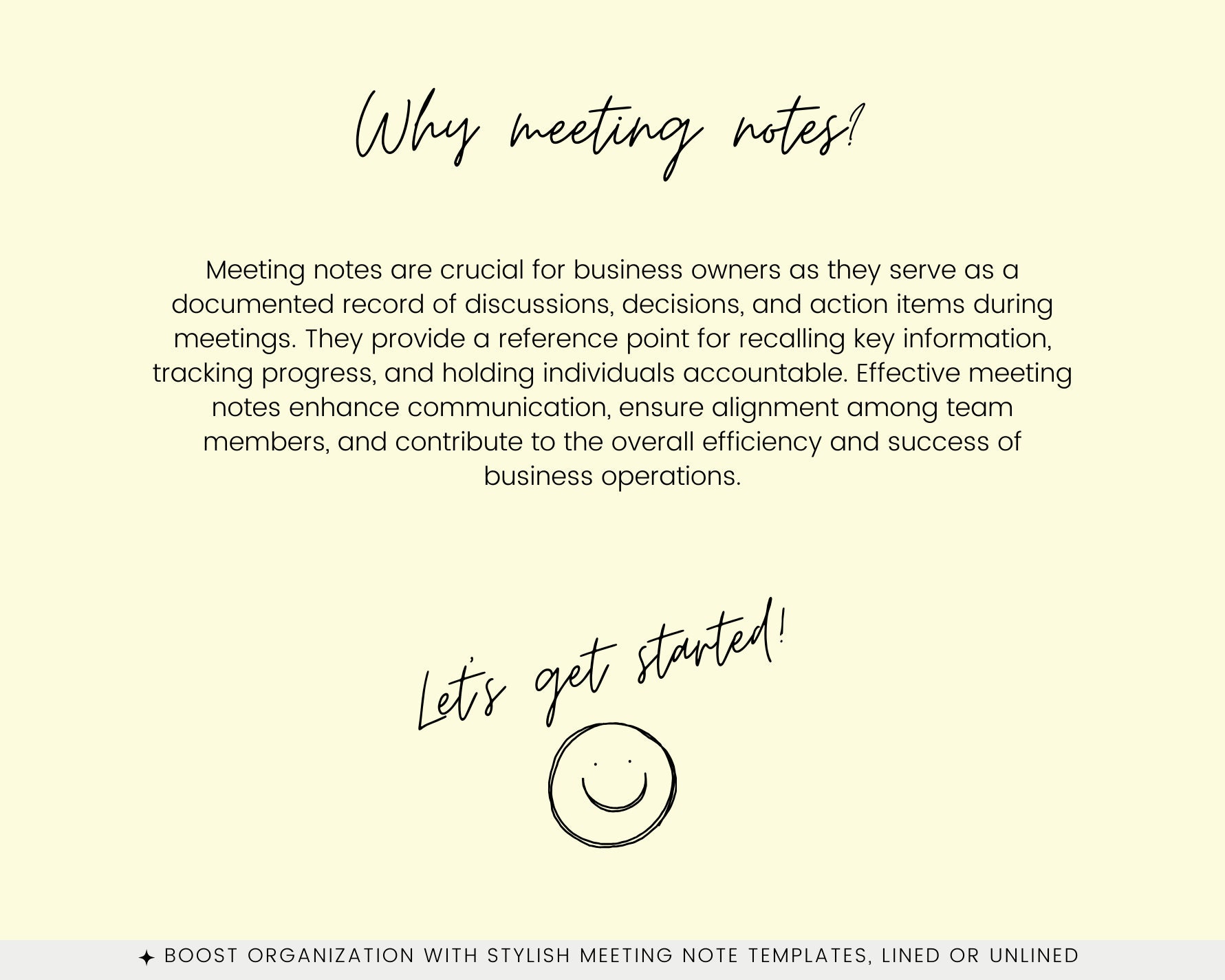 Meeting Notes Templates, Meeting Minutes, Meeting Agenda, Client ...
