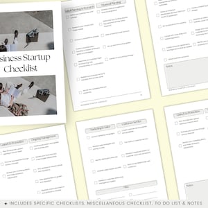 Business Startup Checklist Template, Small Business Startup, Business ...