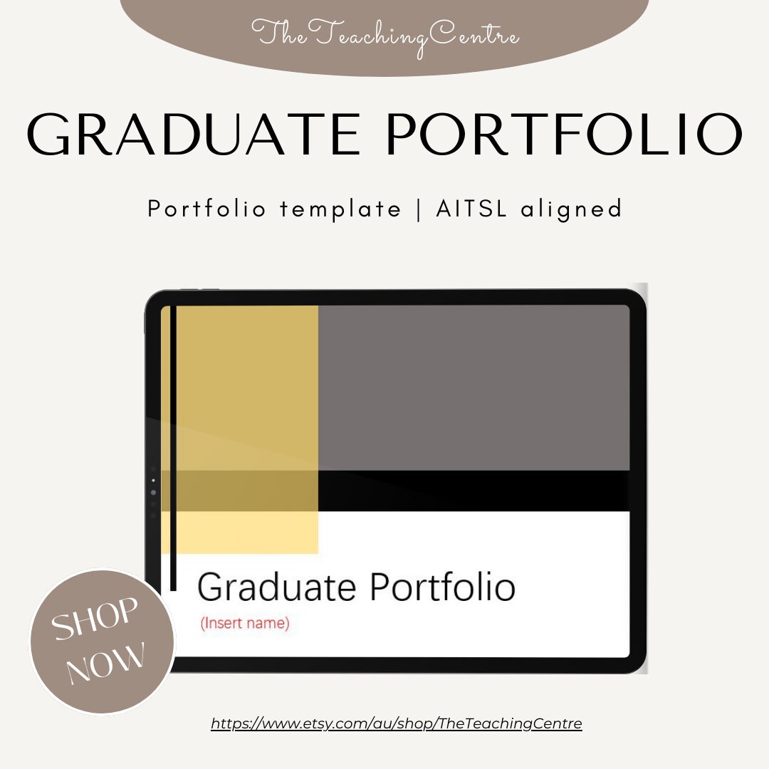 Graduate Teaching Portfolio Template - Etsy