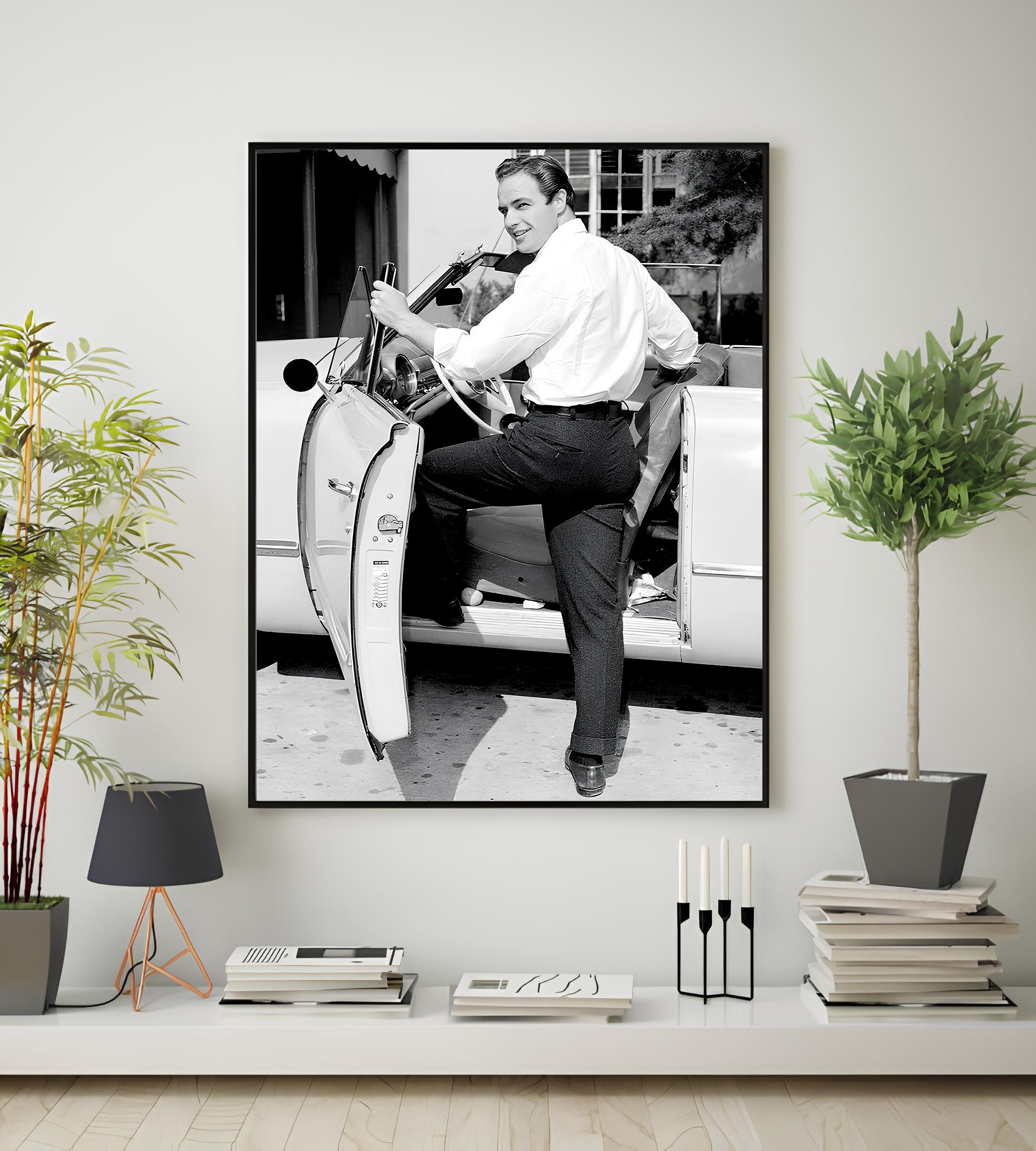 Marlon Brando Poster Old Hollywood Wall Art Marlon Brando - Etsy