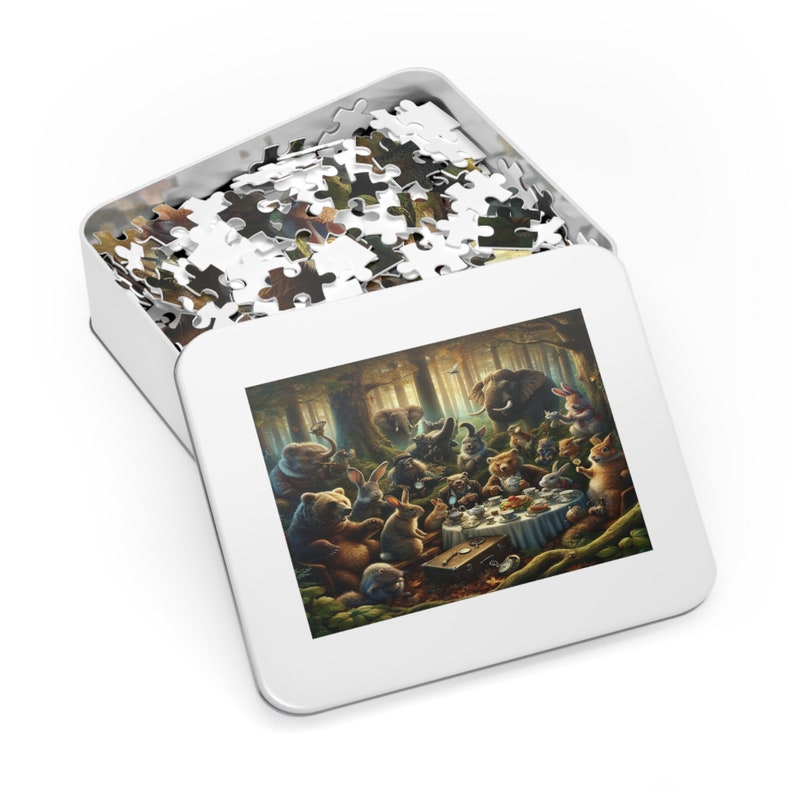 Whimsical Beings of the Glade Jigsaw Puzzle With White Metal - Etsy