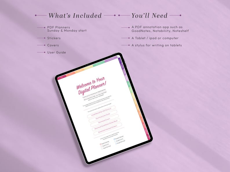 2026 Digital Planner Bundle – Calendar Sync, Stickers, Trackers ...